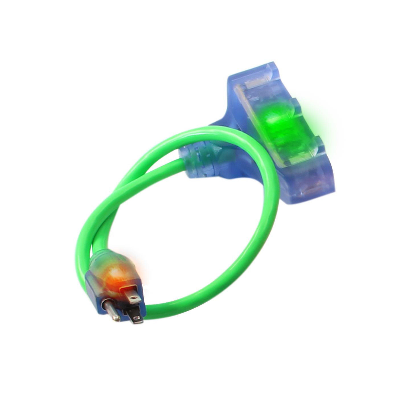 Lighted 3-Outlet Extension Cord Adapters | – Bad Ass Extension Cords
