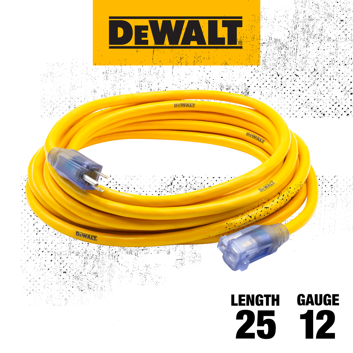 DEWALT Outdoor Dual Lighted Extension Cord – Bad Ass Extension Cords