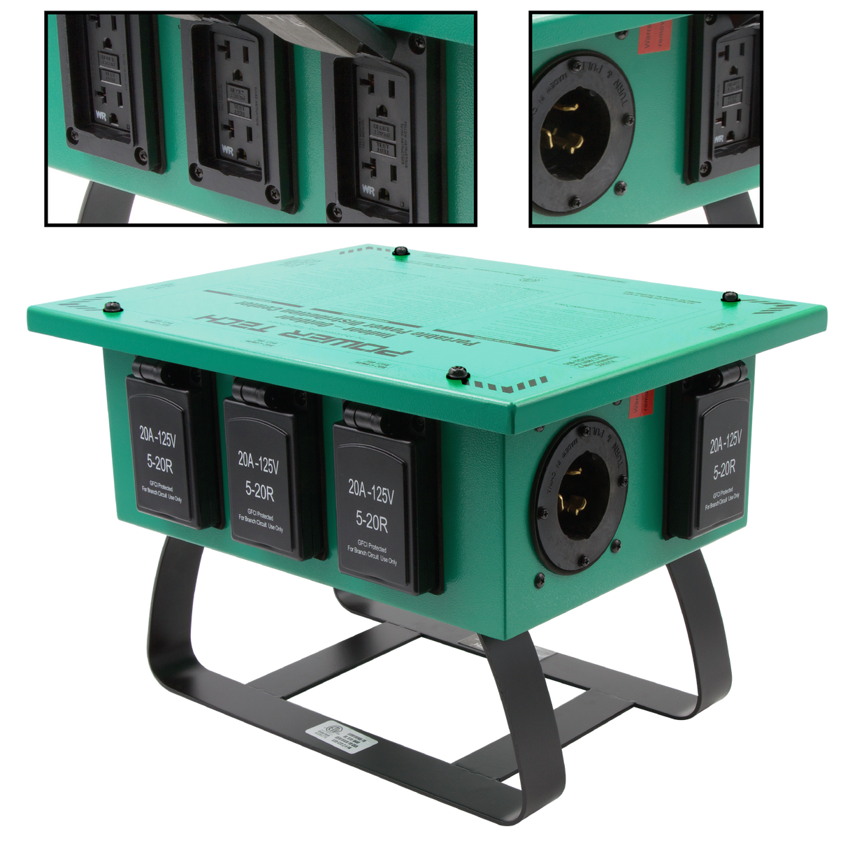 50A Temporary Power Distribution Spider Box – Bad Ass Extension Cords