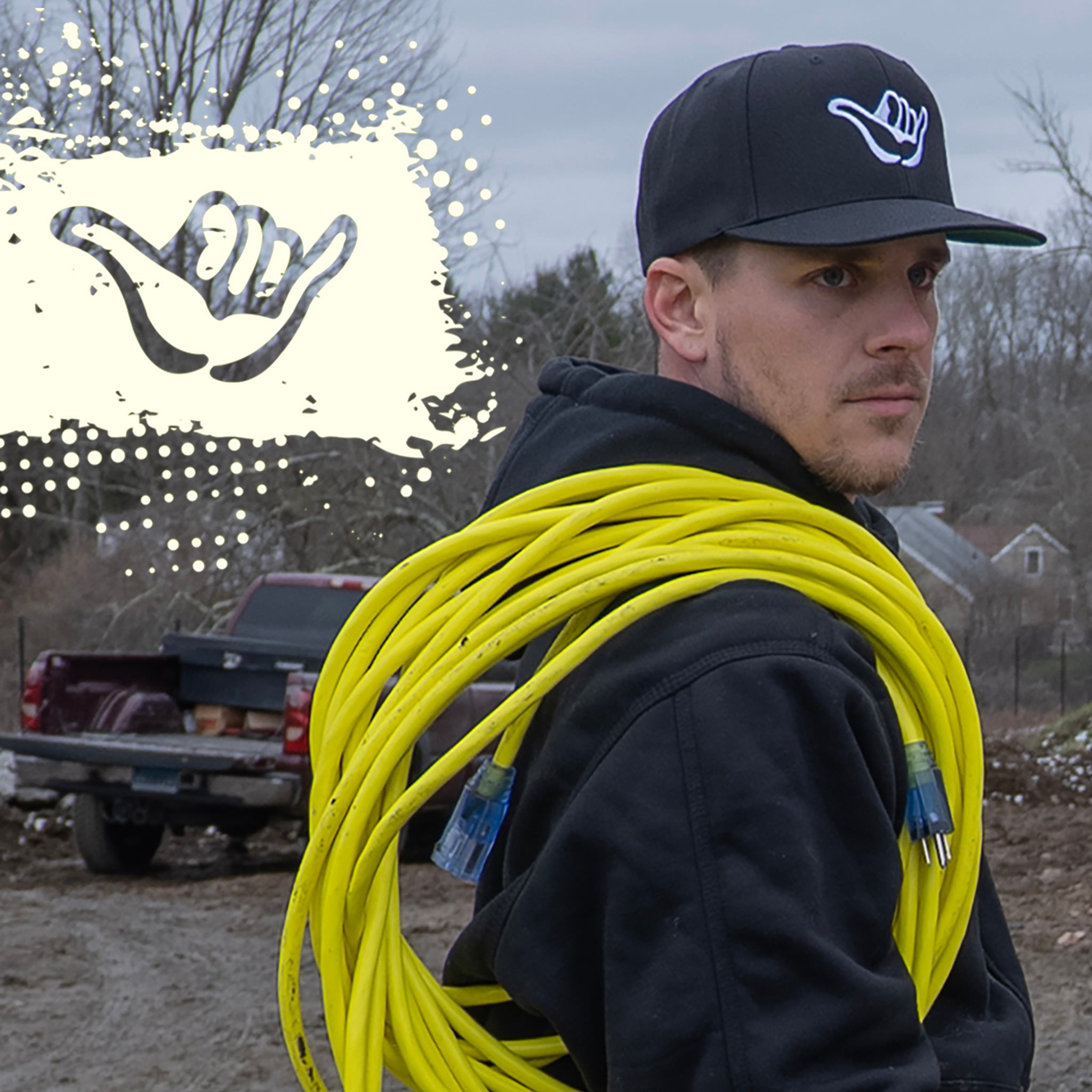 Bad Ass Sketch Hat - Shaka Snapback – Bad Ass Extension Cords