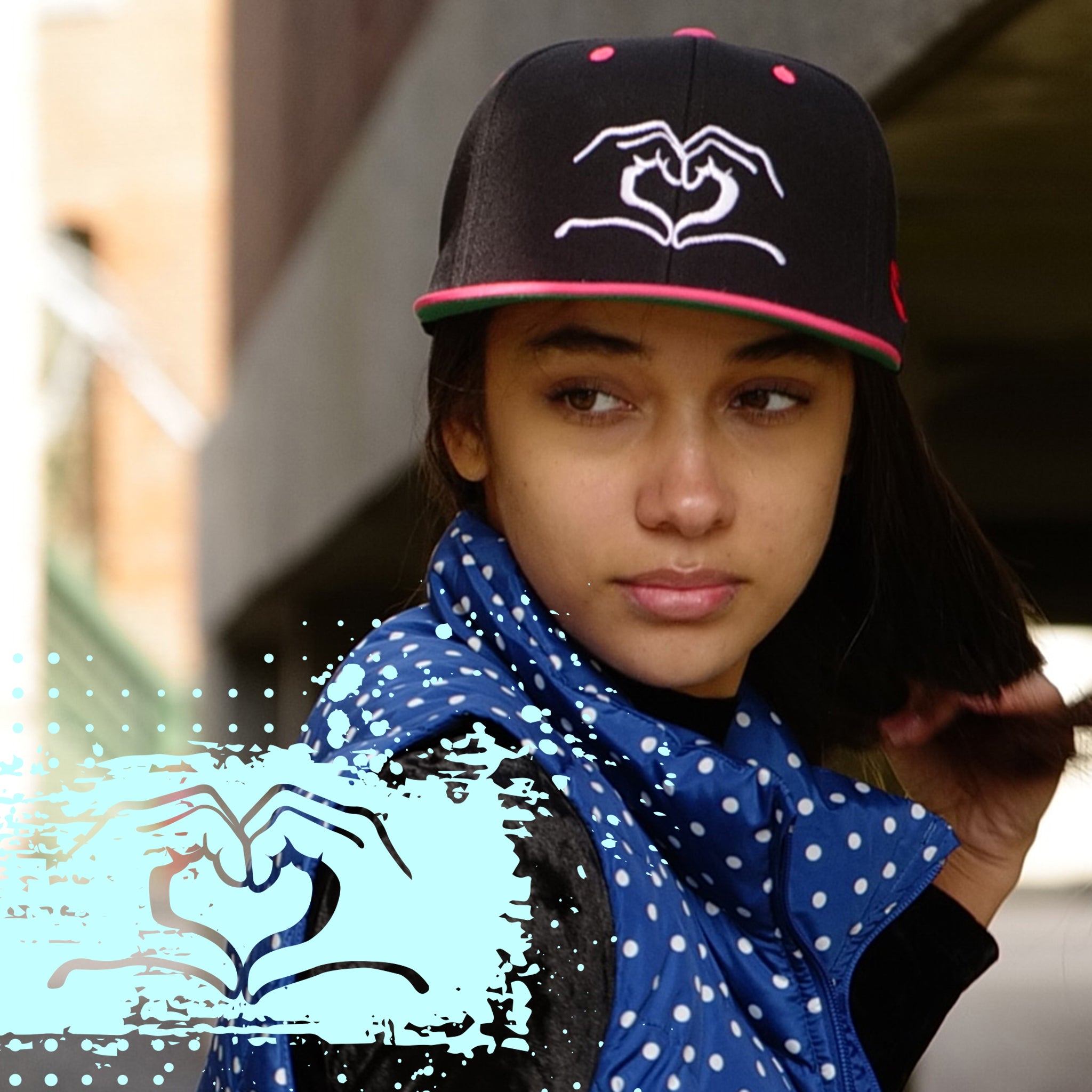 Bad Ass Sketch Hat - Heart Hands Snapback – Bad Ass Extension Cords