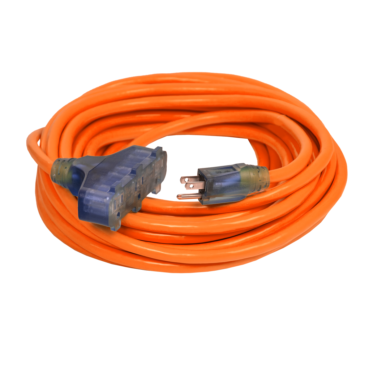 Outdoor Dual Lighted 3-Outlet CGM Extension Cords | Bad Ass Extension Cords